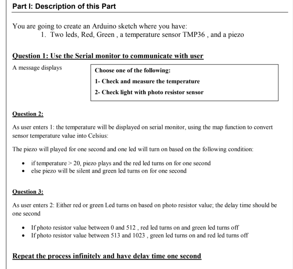 Solved Part I: Description of this part You are going to | Chegg.com