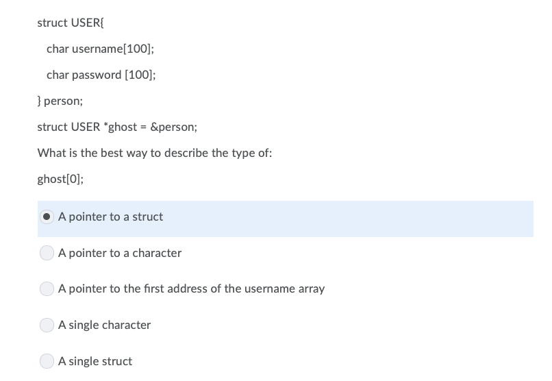 Solved struct USER char username[100]; char password [100] l | Chegg.com
