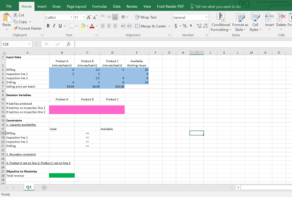 Solved A small firm makes three products (A, B, and C), | Chegg.com