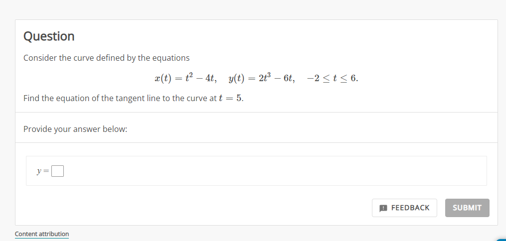 Solved Consider the curve defined by the equations | Chegg.com