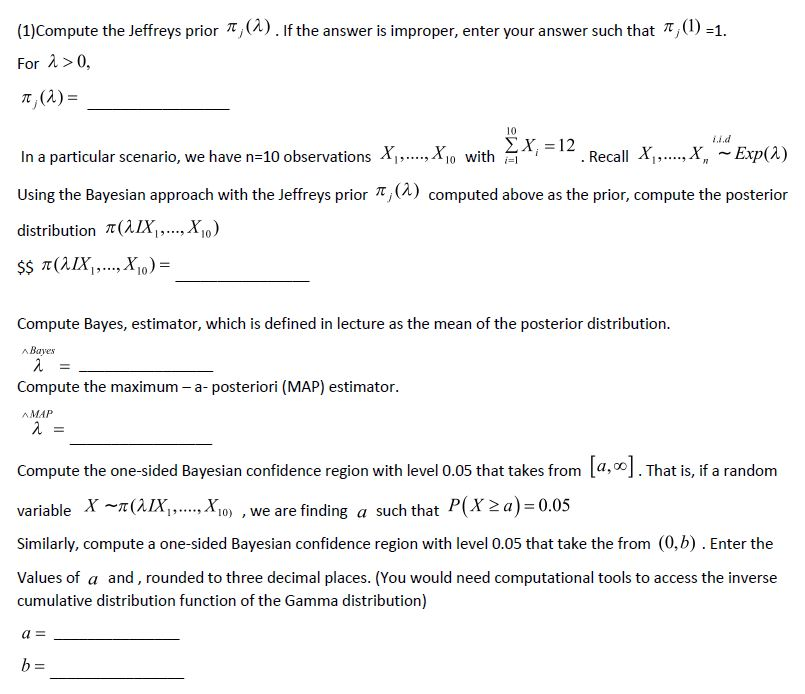 Solved Recall that the exponential distribution with | Chegg.com