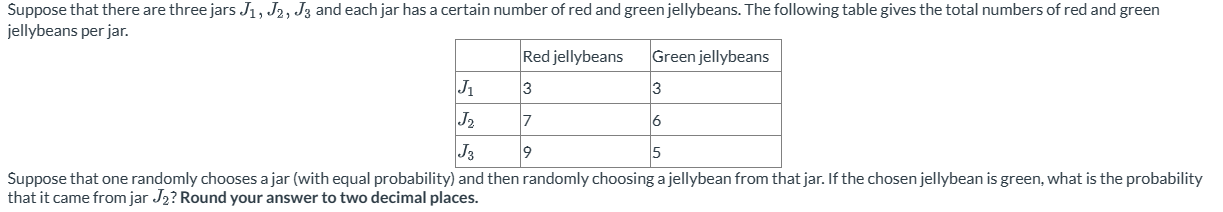 Solved Suppose that there are three jars J1,J2,J3 ﻿and each | Chegg.com