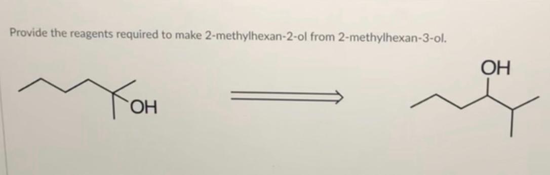 Solved Provide the reagents required to make | Chegg.com