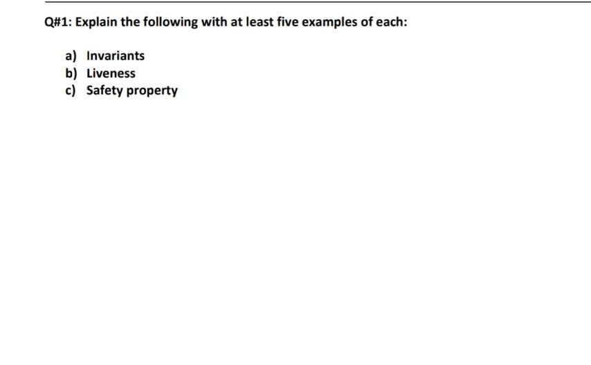 Solved Q#1: Explain the following with at least five | Chegg.com