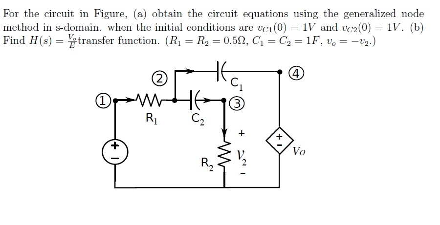 Solved For the circuit in Figure, (a) obtain the circuit | Chegg.com