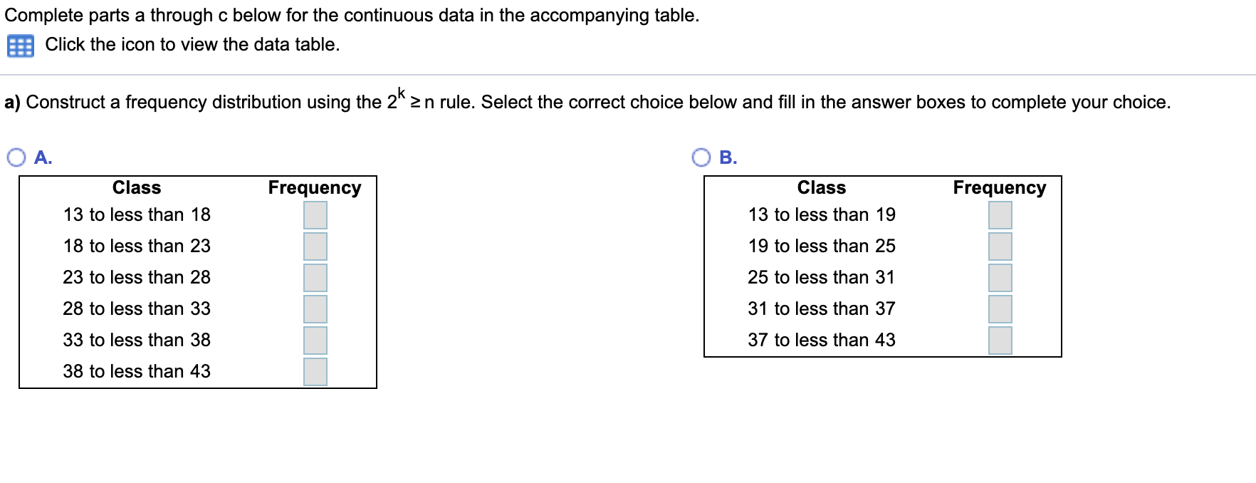 Solved Complete parts a through c below for the continuous | Chegg.com