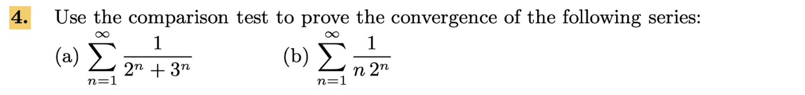 Solved Use the comparison test to prove the convergence of | Chegg.com