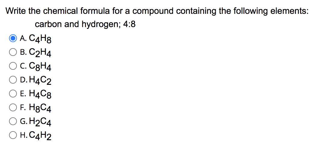 Solved Write the chemical formula for a compound containing | Chegg.com