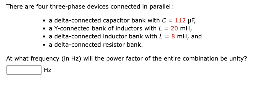 Solved There are four three-phase devices connected in | Chegg.com