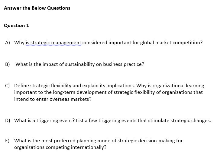 Solved Answer the Below Questions Question 1 A) Why is | Chegg.com