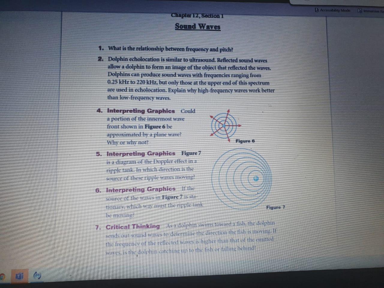 Solved Aresbay Mode Chapter 12, Section 1 Sound Waves 1. | Chegg.com