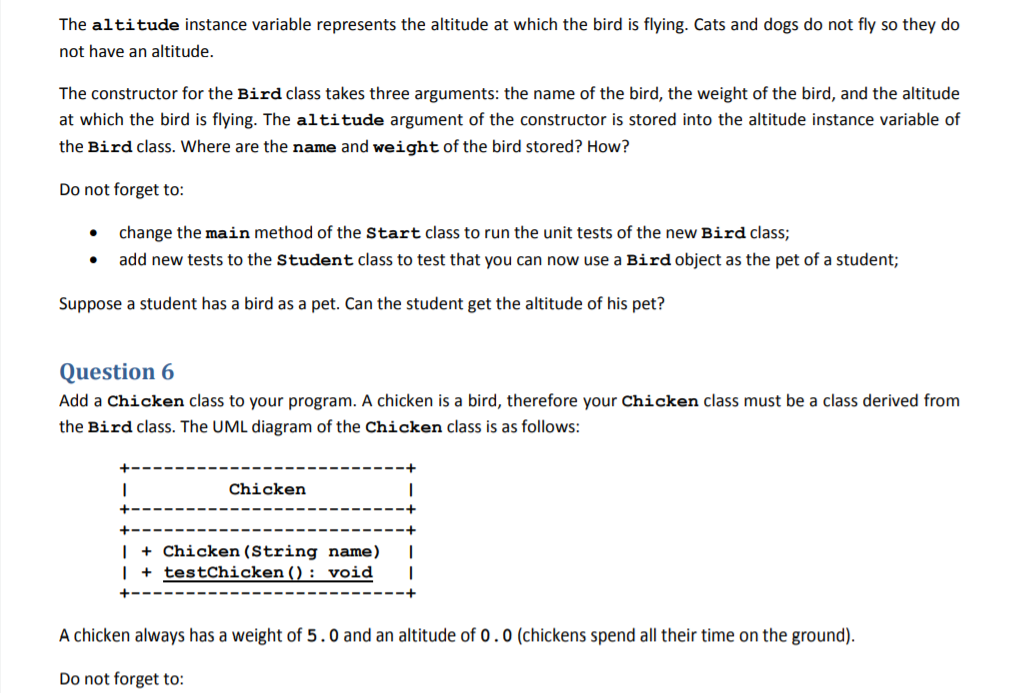 Solved Question 1 Create a class a class Cat with the | Chegg.com