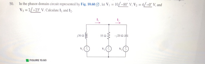 Solved In the phasor-domain circuit represented by Fig. | Chegg.com