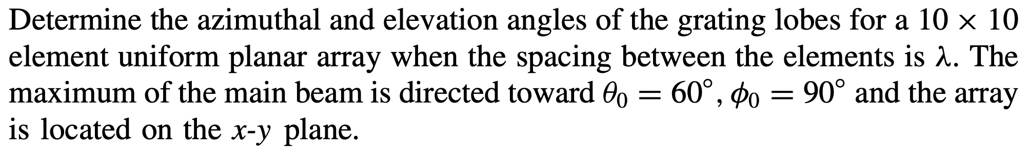 Solved Determine the azimuthal and elevation angles of the | Chegg.com