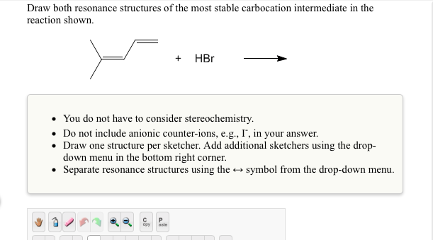 Solved Draw both resonance structures of the most stable | Chegg.com