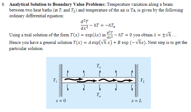 Solved Analytical Solution to Boundary Value Problems: | Chegg.com