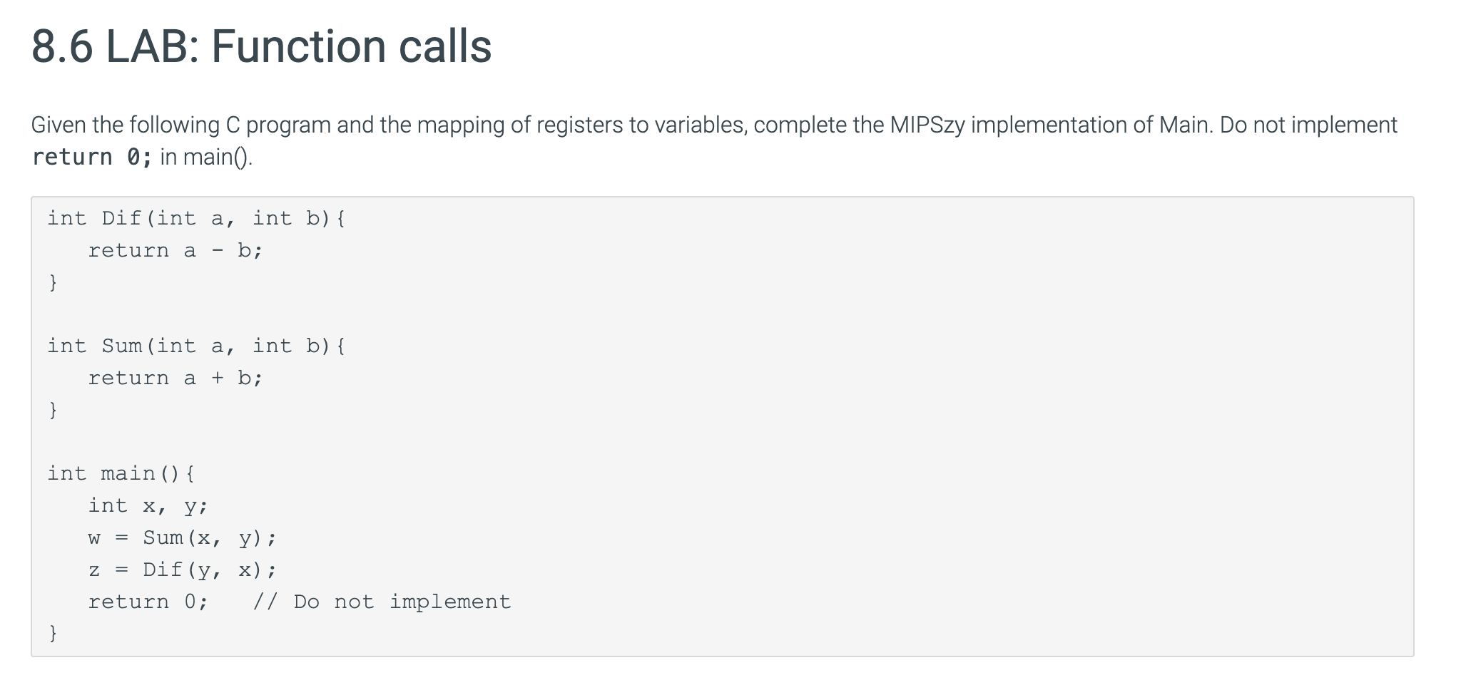 Solved # Assume program stackaddi $sp, ﻿$zero, 8188# | Chegg.com
