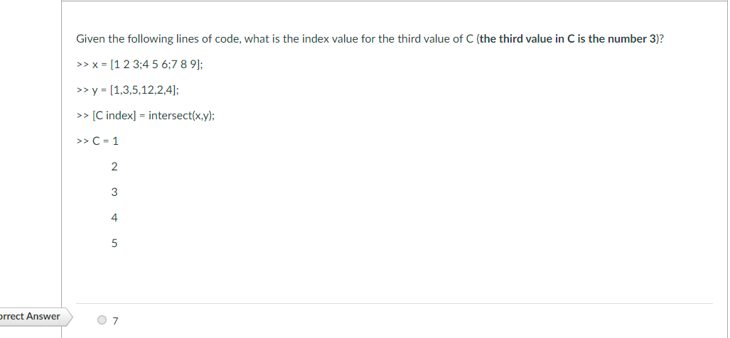 Solved I need to know why 7 ﻿is the correct answer.Given the | Chegg.com