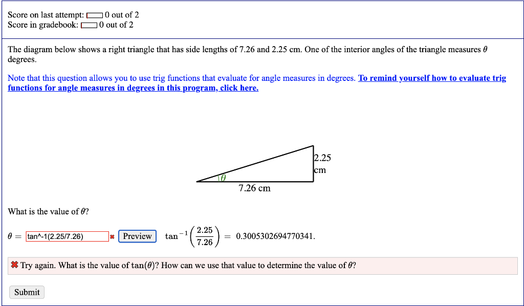Solved Score on last attempt: O0 out of 2 Score in | Chegg.com