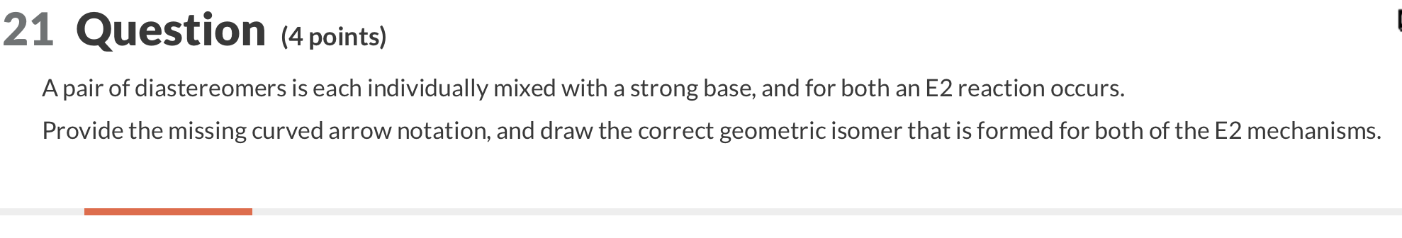 Solved 1 Question (4 points) A pair of diastereomers is each | Chegg.com