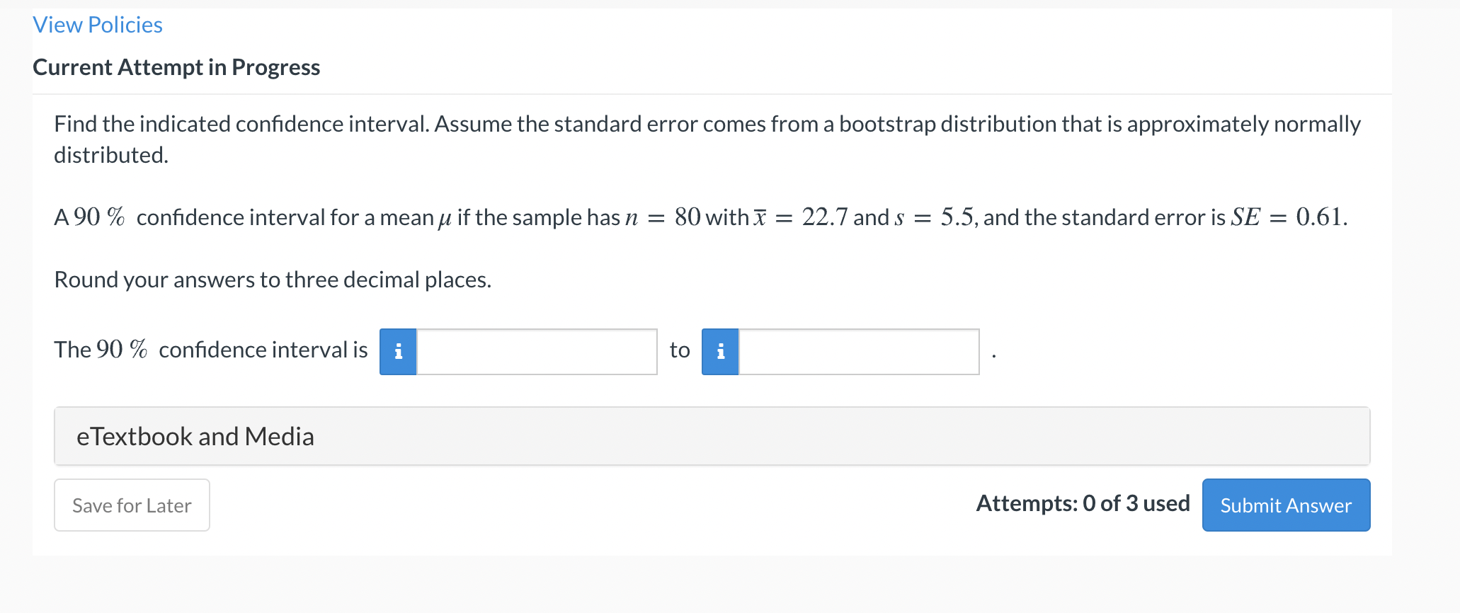 Solved View Policies Current Attempt in Progress Find the | Chegg.com