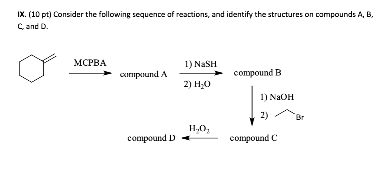 Solved IX. (10 pt) Consider the following sequence of | Chegg.com