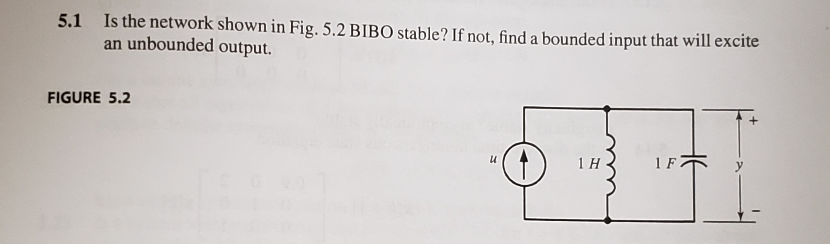 Solved 5.1 Is the network shown in Fig. 5.2 BIBO stable? If | Chegg.com