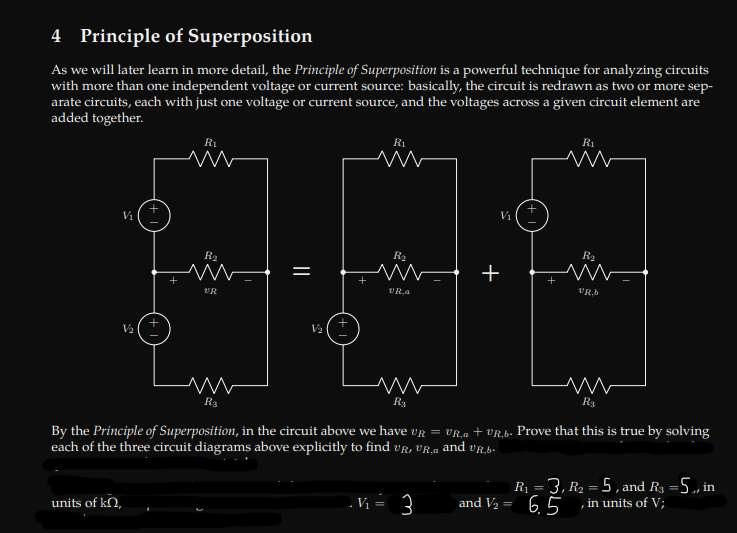 Solved 4 Principle Of Superposition As We Will Later Learn
