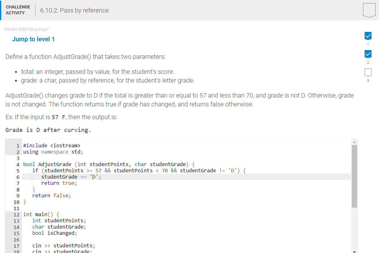 Solved If input is 57, it says Grade is F after curving, but | Chegg.com