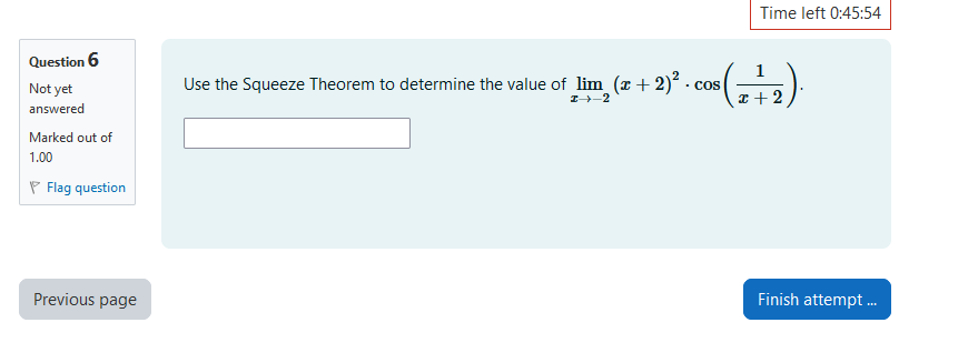 Solved Use the Squeeze Theorem to determine the value of | Chegg.com