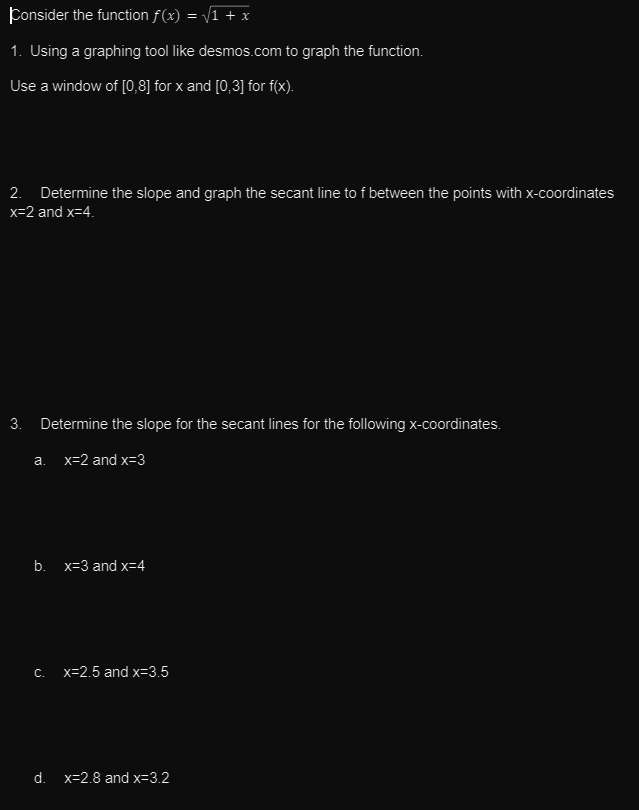 Solved Consider the function f(x)=1+x 1. Using a graphing | Chegg.com