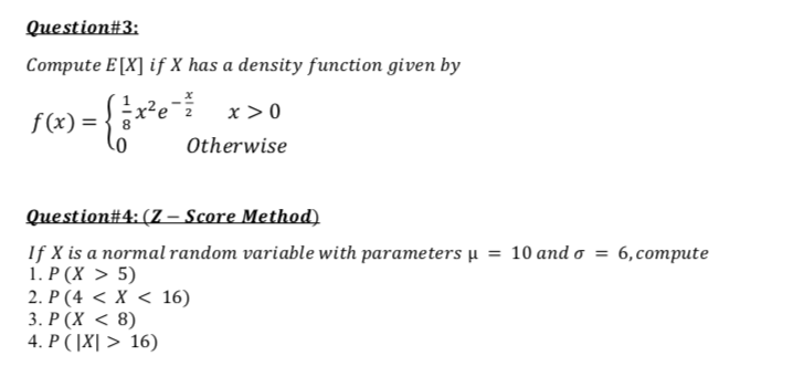 Solved Compute E[X] if X has a density function given by 0 | Chegg.com