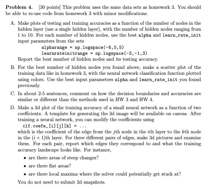 Problem 4 30 Points This Problem Uses The Same 