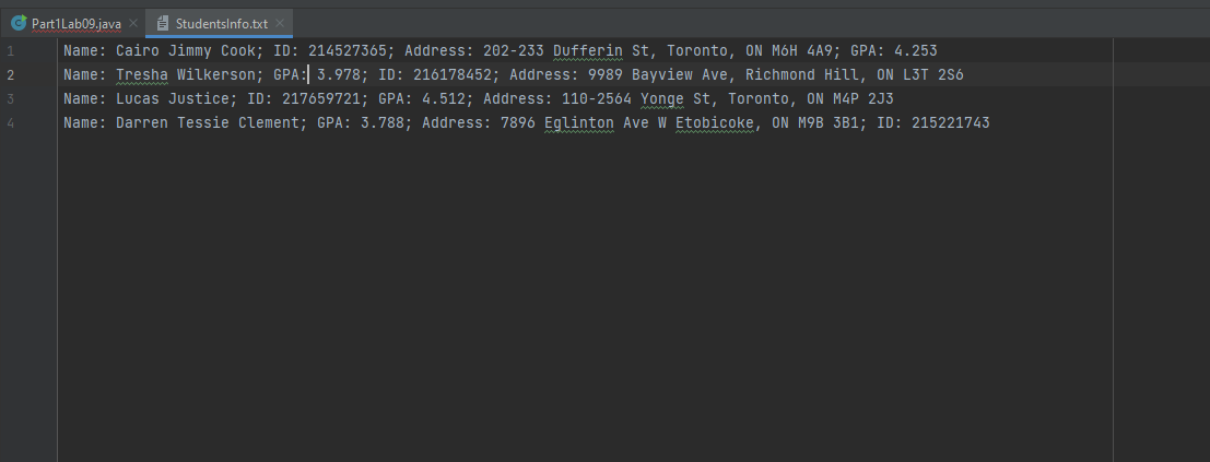 Solved Run: Lab09Parto1 Cairo Jinny Cook's GPA is 4.253. | Chegg.com