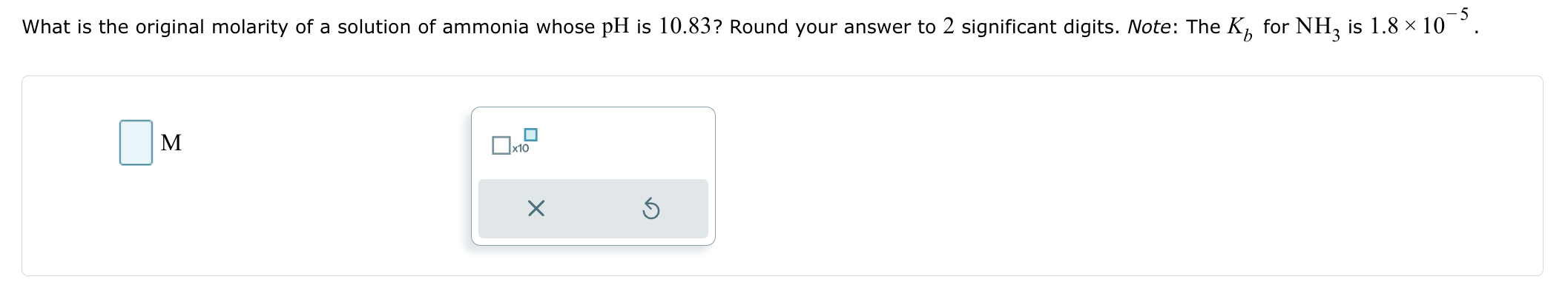 Solved What is the original molarity of a solution of | Chegg.com