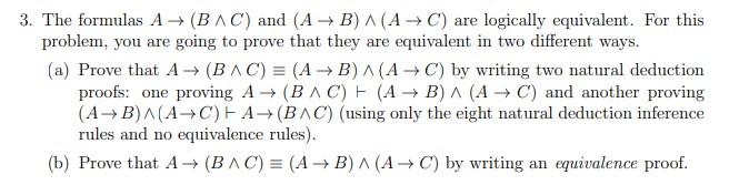 Solved 3. The formulas A (BAC) and (A + B)^( AC) are | Chegg.com