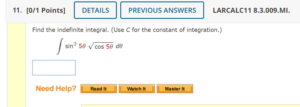 Solved 8. [0/1 Points] DETAILS PREVIOUS ANSWERS LARCALC11 | Chegg.com