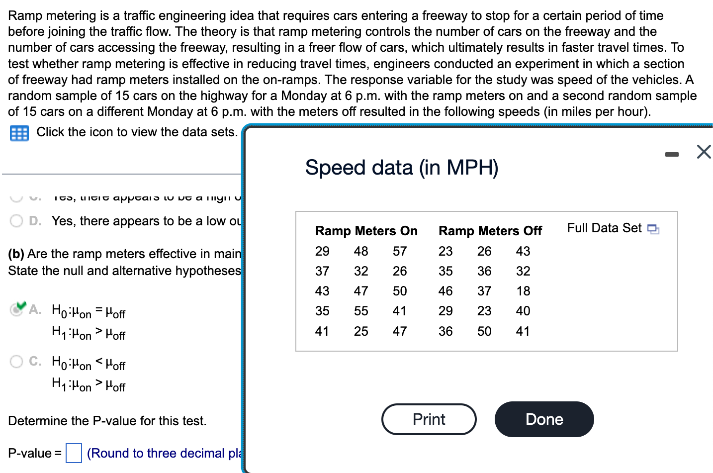 Solved Ramp Metering Is A Traffic Engineering Idea That