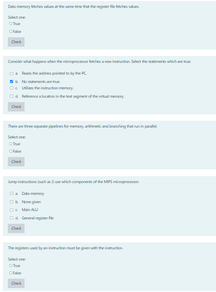 Solved Data Memory Fetches Values At The Same Time That The 