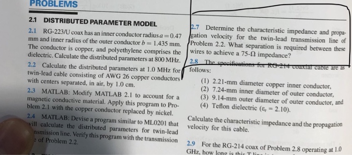 Solved Problems 21 Distributed Parameter Model 7 Determine