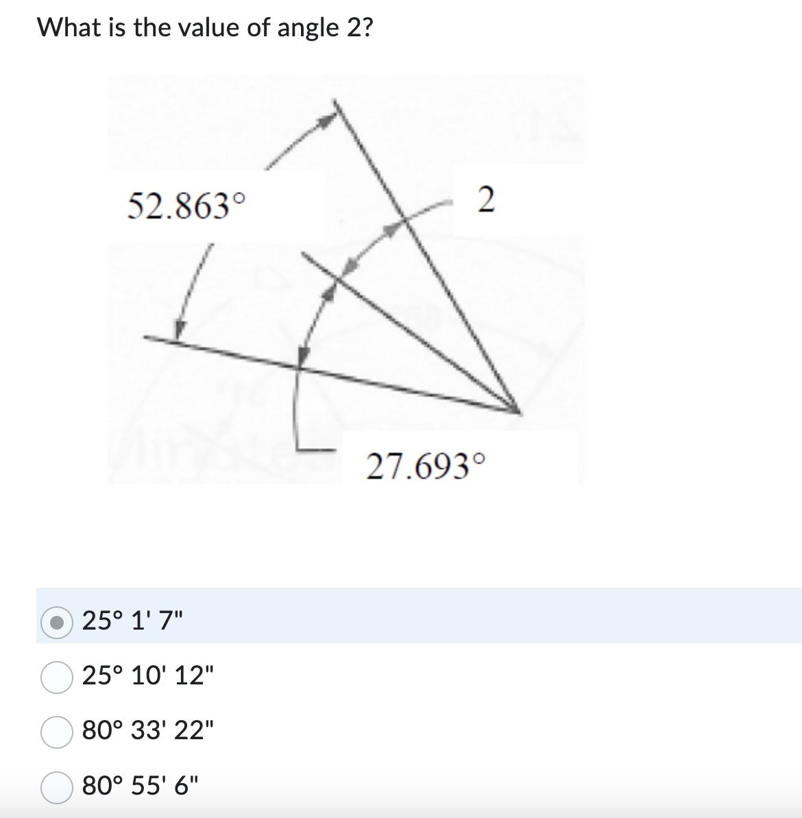 Solved What is the value of angle | Chegg.com