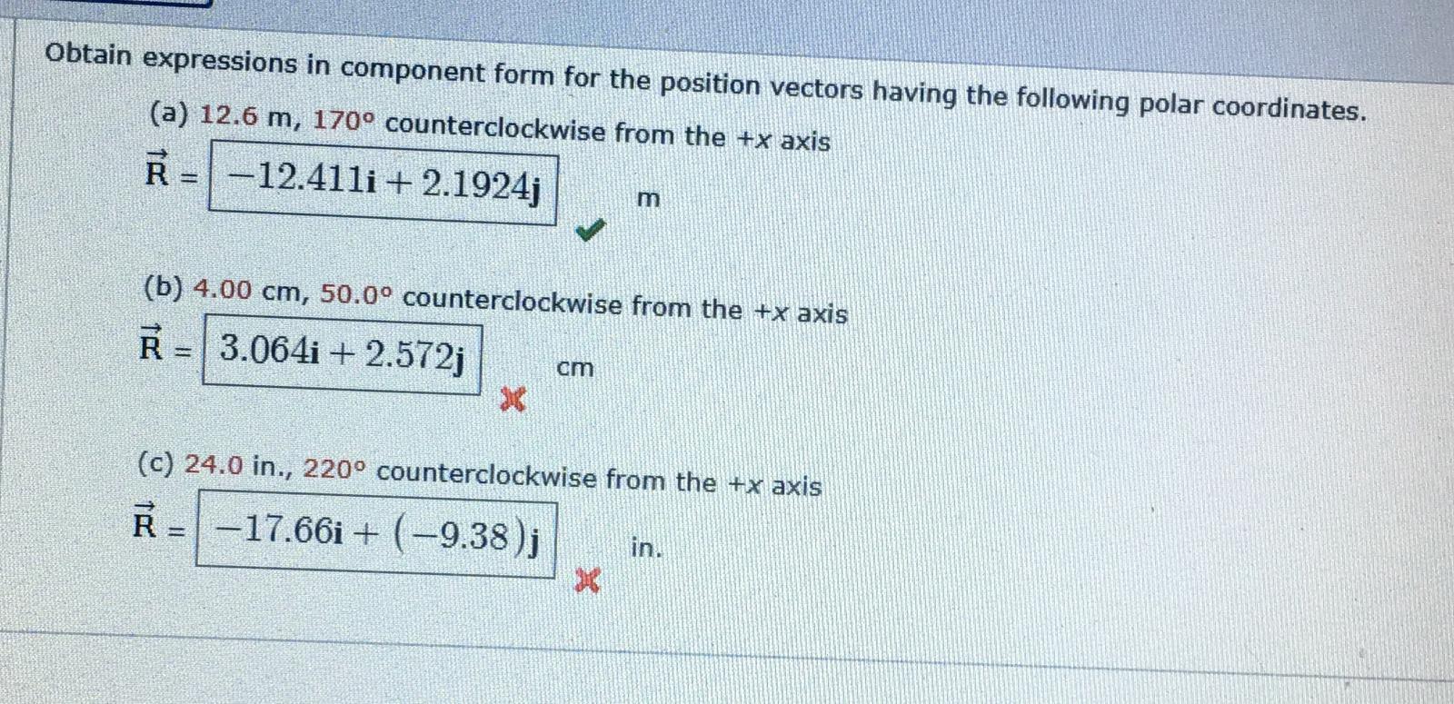 Solved Obtain expressions in component form for the position | Chegg.com