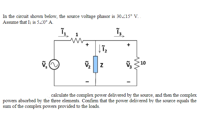 Solved In the circuit shown below, the source voltage phasor | Chegg.com