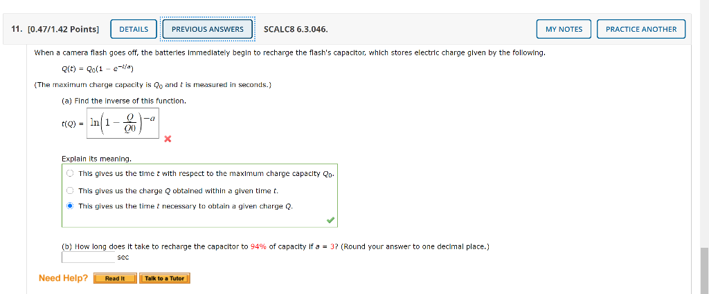 Solved 11. [0.47/1.42 Points] DETAILS PREVIOUS ANSWERS | Chegg.com