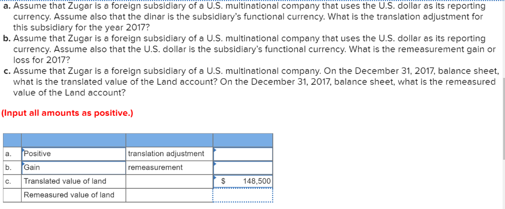 Solved Zugar Company is domiciled in a country whose | Chegg.com