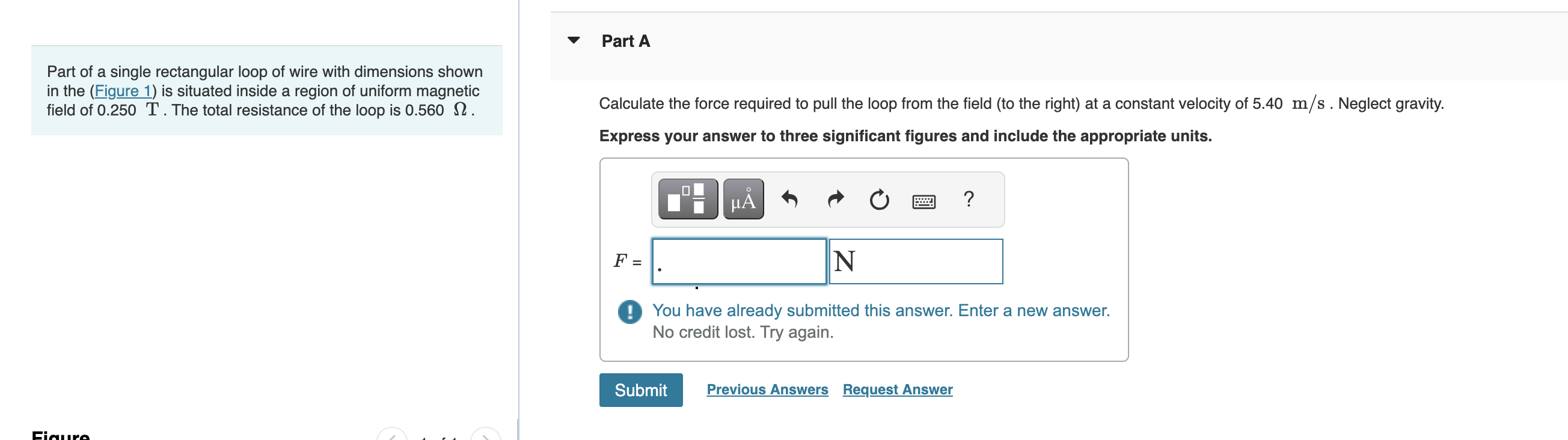 Solved Part of a single rectangular loop of wire with | Chegg.com
