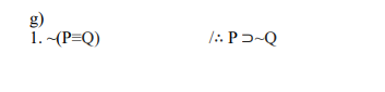 Solved 1. -(P=0) .- 1.P>-Q | Chegg.com