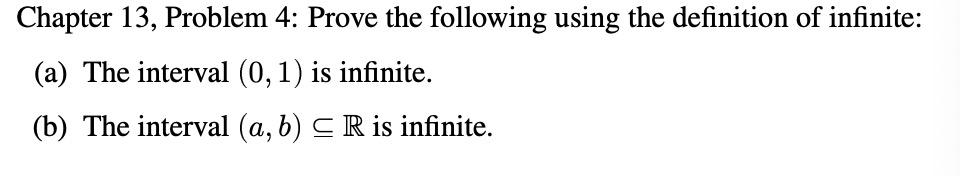 Solved Chapter 13, Problem 4: Prove the following using the | Chegg.com