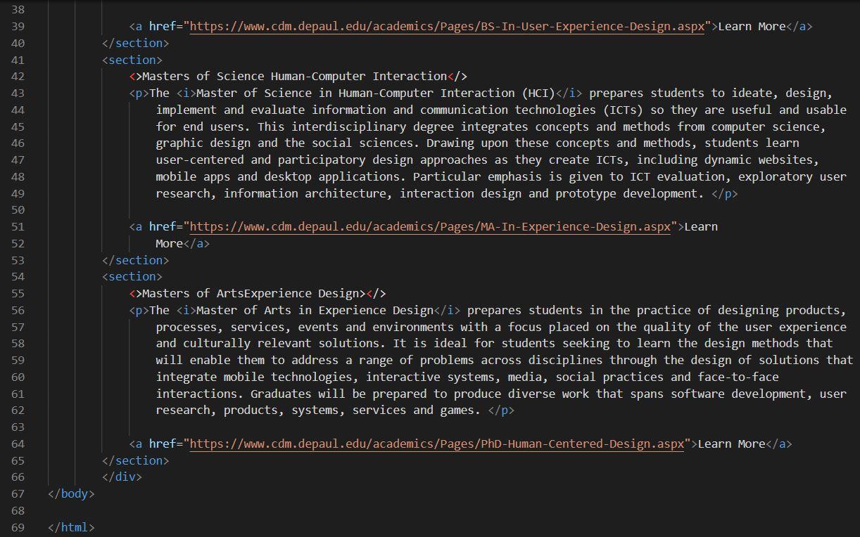 Create an HTML and CSS page: No tags in | Chegg.com