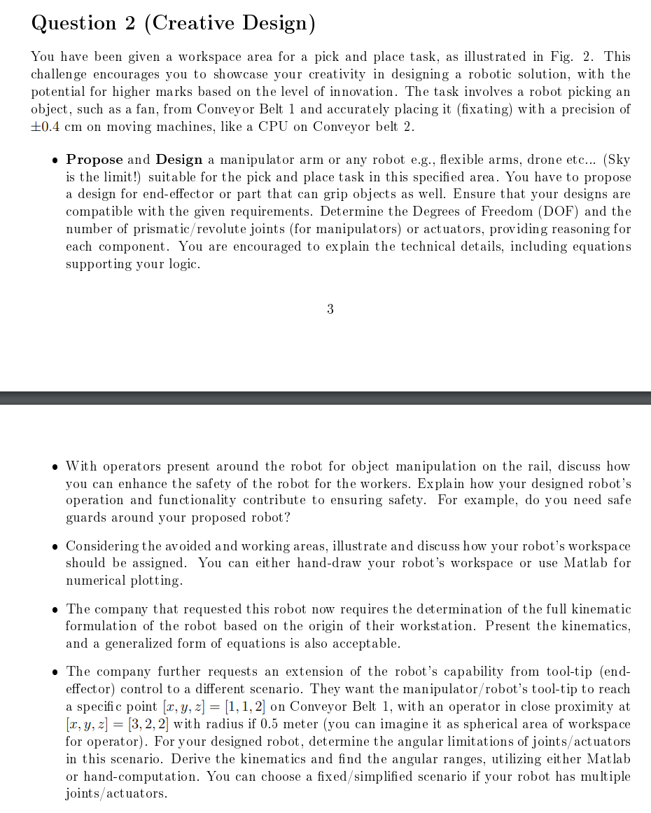 Solved Question 2 (Creative Design)You have been given a | Chegg.com